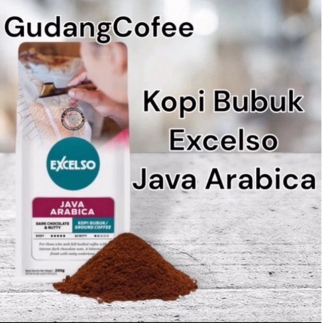 Jual Kopi Bubuk Excelso Java Arabica 200g | Shopee Indonesia