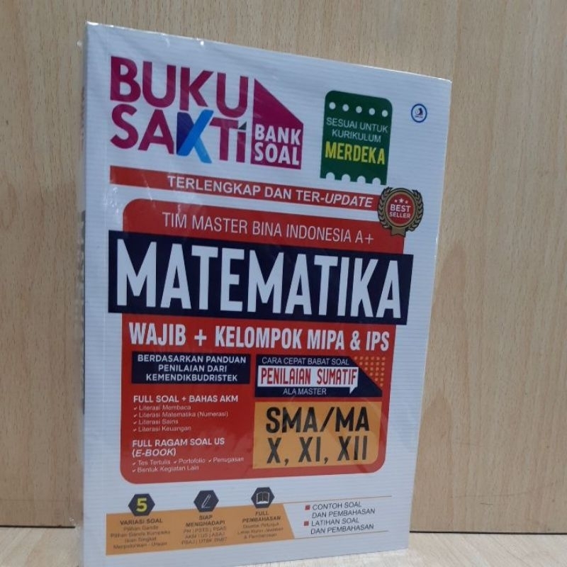 Jual buku original : Buku sakti Bank Soal MATEMATIKA WAJIB + KELOMPOK MIPA & IPS . SMA / MA ...