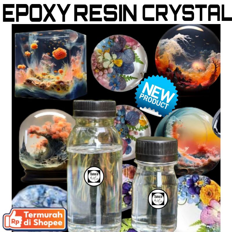 Jual Epoxy Resin Crystal Clear RESIN BENING + HARDENER 150 GRAM ...