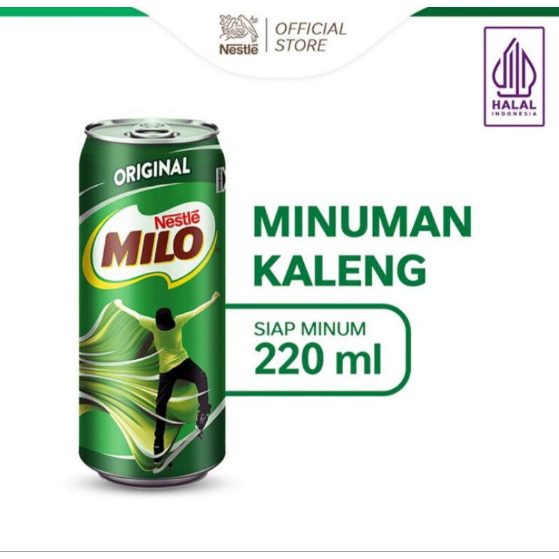 Jual Milo Activ-Go Minuman Susu Cokelat Original Kaleng 220 ml | Shopee ...