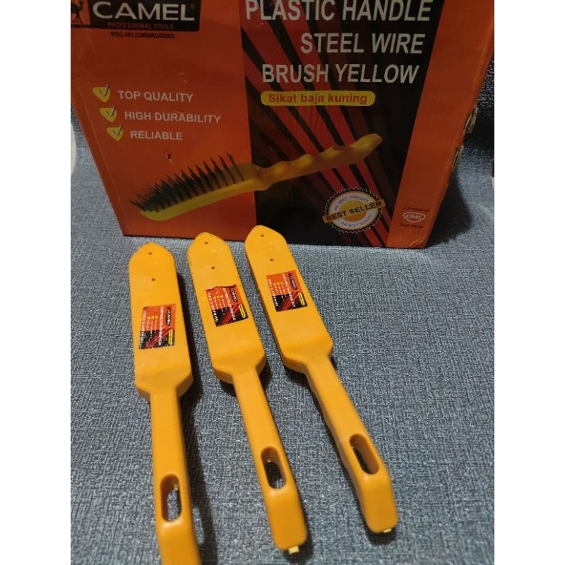 Jual SIKAT KAWAT TEMBAGA GAGANG KUNING PLASTIK CAMEL / SATUAN | Shopee ...
