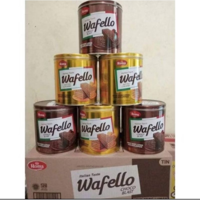 Jual Roma Wafello Wafer Kaleng 228gr | Shopee Indonesia