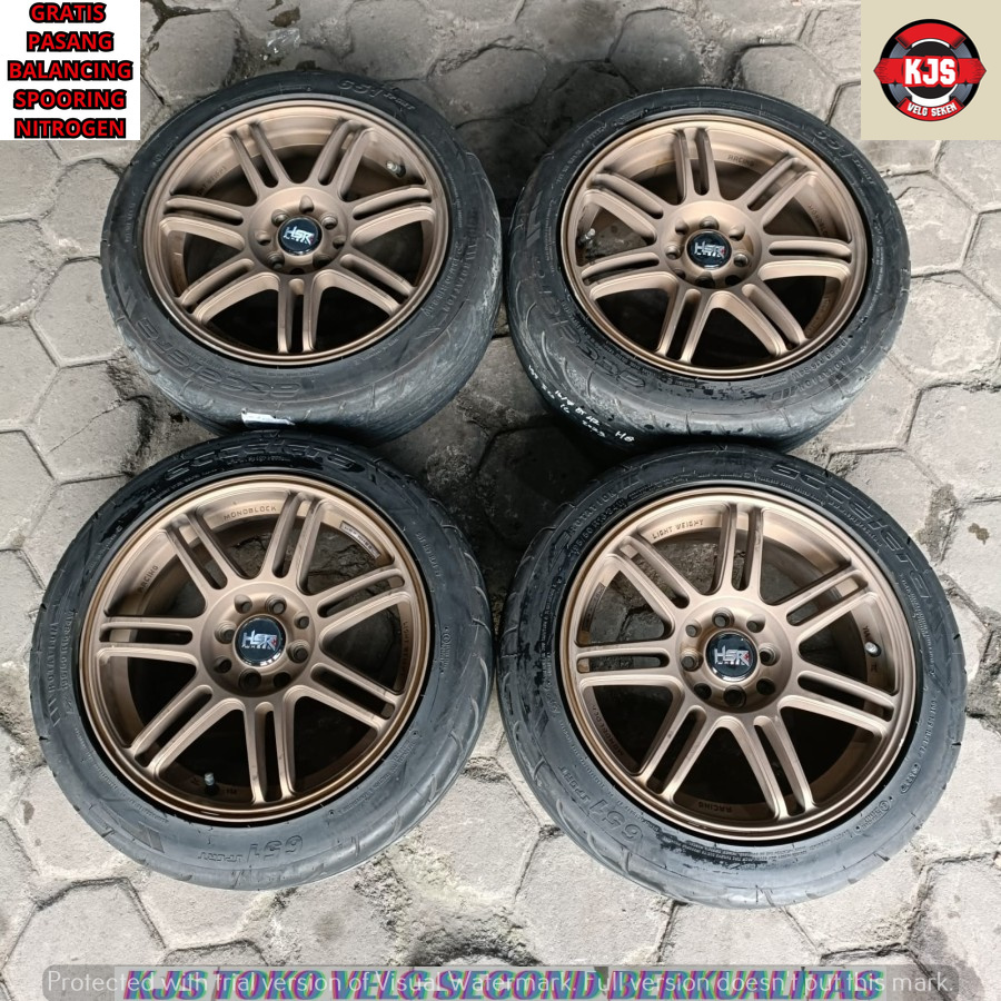 Jual VELG RACING SECOND MODEL HSR BOON RING 16 LEBAR 7 RATA PCD 4X100-4X114,3 + BAN 195 50 R16 ...