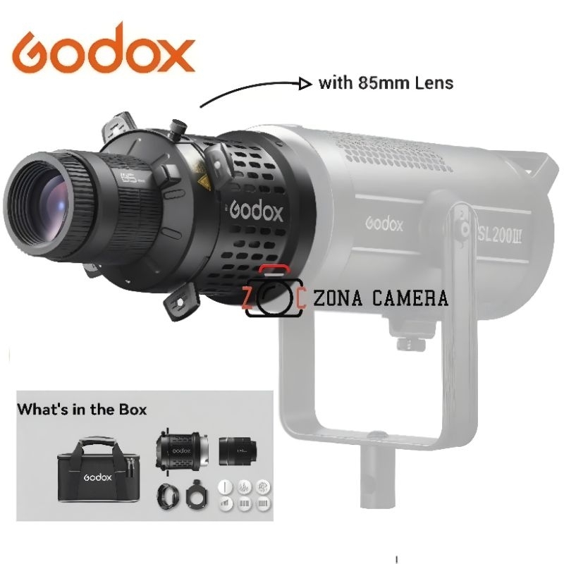 Jual Godox BLP LED Projection Attachment Kit for Bowens Mount (with 85mm Lens) | Shopee Indonesia