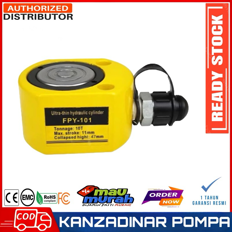 Jual 10 Ton Low Hydraulic Cylinder Jack Silinder Hidrolik FPY-101 | Shopee Indonesia
