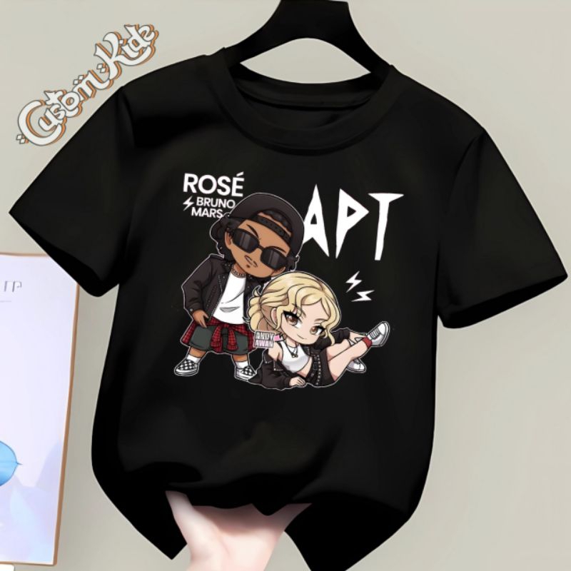 Jual BAJU ANAK KAOS ANAK APT ROSE BLACKPINK BRUNO MARS | Shopee Indonesia