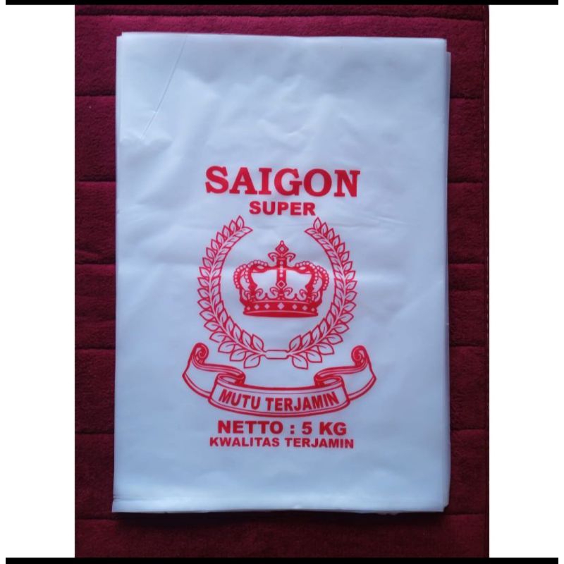 Jual Plastik beras sablon cap saigon kemasan 5kg isi 50pcs | Shopee ...