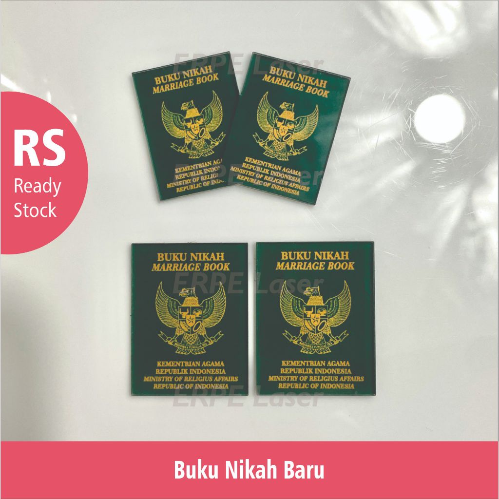 Jual Replika Buku Nikah BARU Akrilik Stiker Warna | Shopee Indonesia