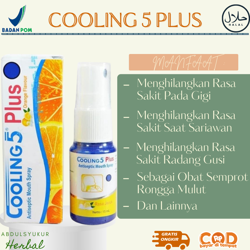 Jual Asli 100% Original Cooling 5 Plus // Membantu Meredakan Sakit Gigi ...