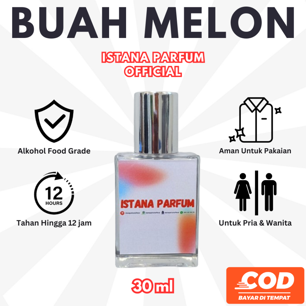 Jual PARFUM AROMA BUAH MELON WANGI AWET TAHAN LAMA | ISTANA PARFUM ...