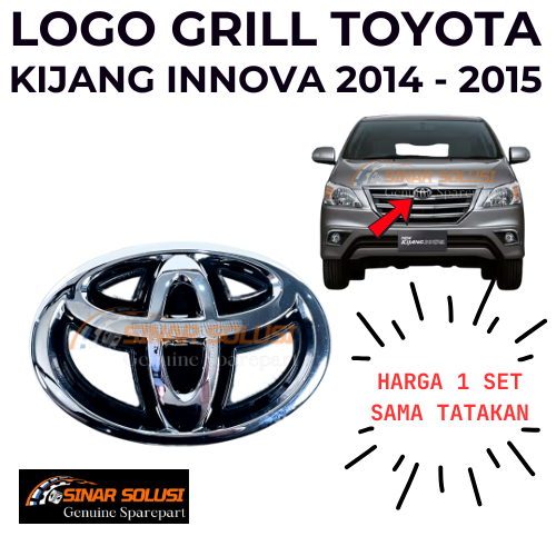 Jual Logo Grill Innova Base Emblem 2014-2015 ORIGINAL Emblem Grill ...