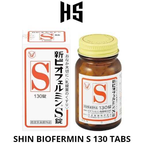 Jual Shin Biofermin S 130 Tablets obat pencernaan original Japan ...