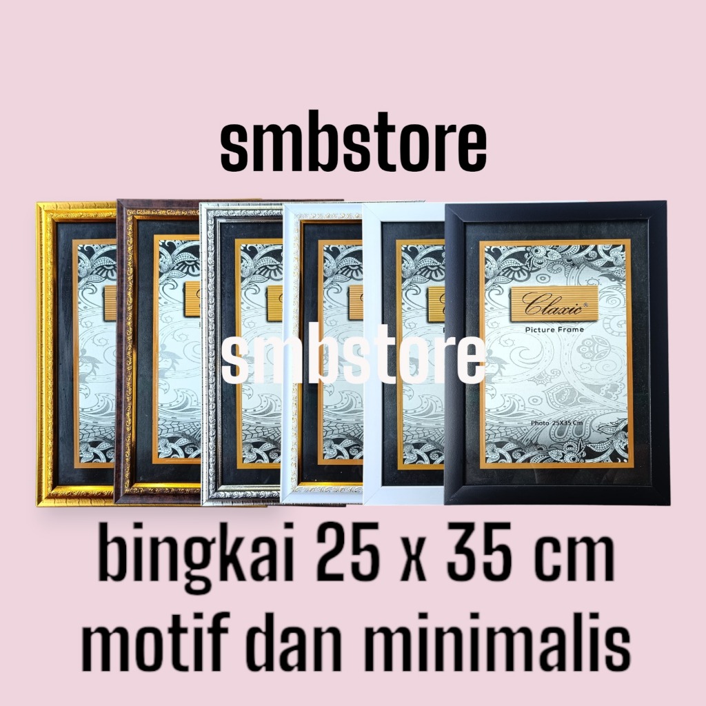Jual Bingkai 25 x35 cm ukir dan minimalis frame figura pigura pigora ...