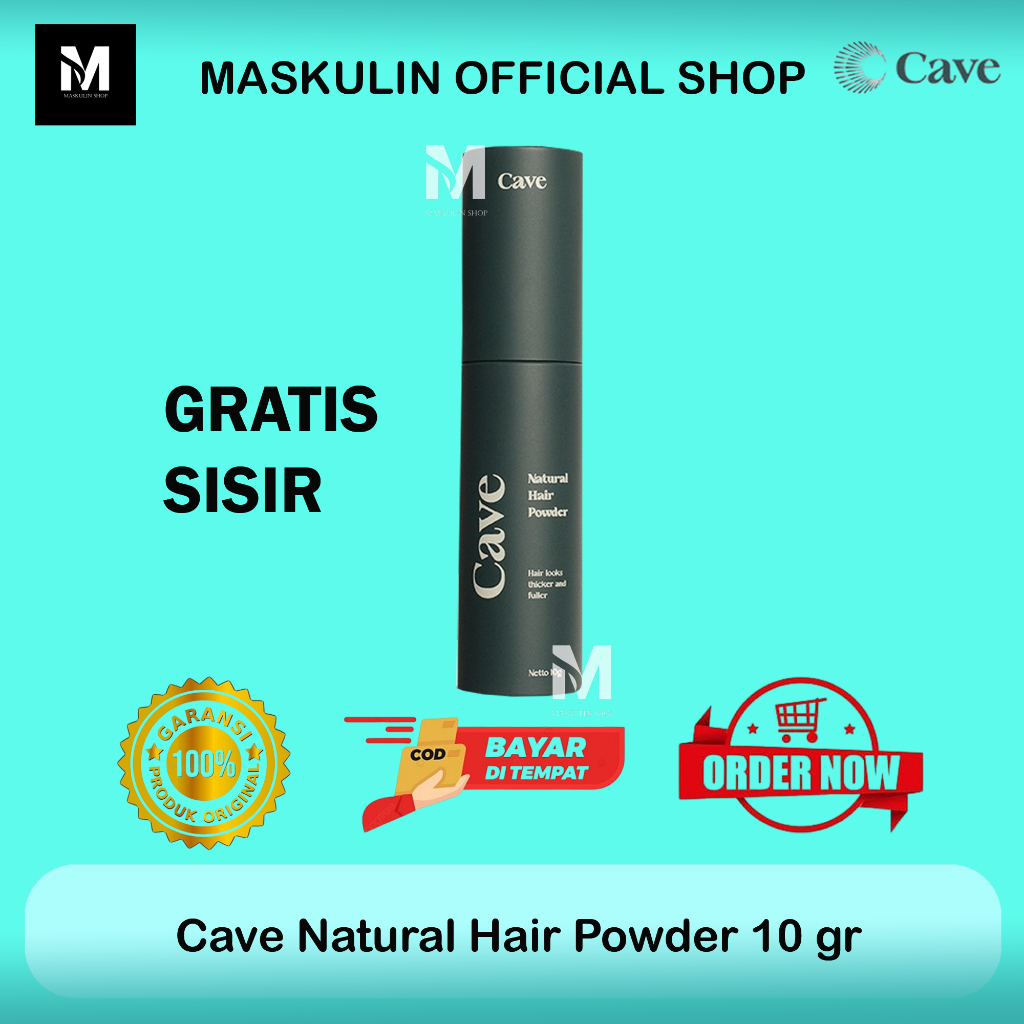 Jual Cave Natural Hair Powder 10 gr | Hair Styling | GRATIS SISIR ...