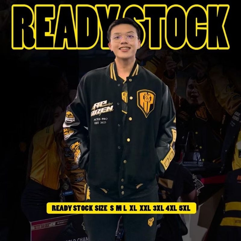 Jual Jaket Varsity AP Bren MLBB M5 Championship | Shopee Indonesia