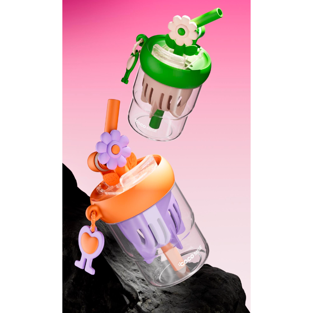 Jual COCO Smile Chang Series 550ml Flower Twirl Tritan Cup | Shopee ...