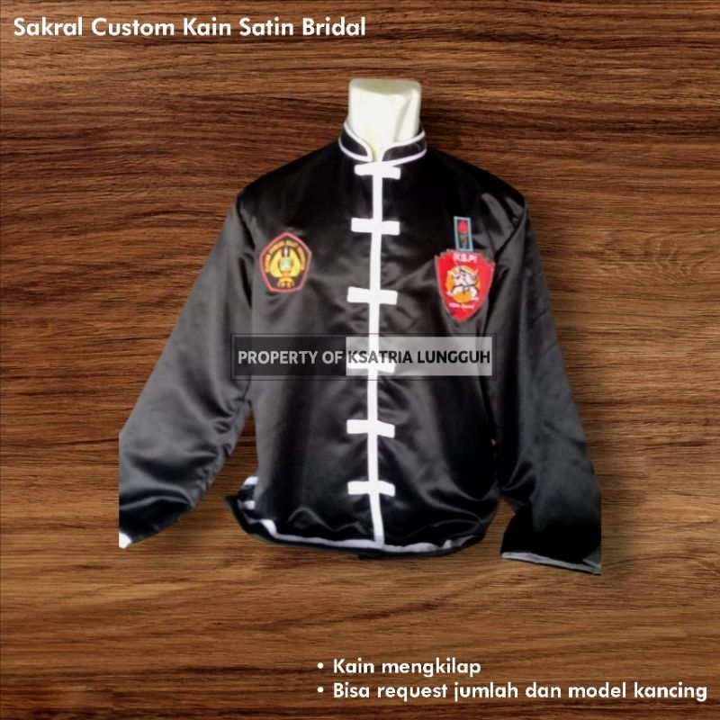 Jual Sakral IKSPI Kera Sakti Kain Satin bisa request model dan jumlah kancing (satu stel baju ...