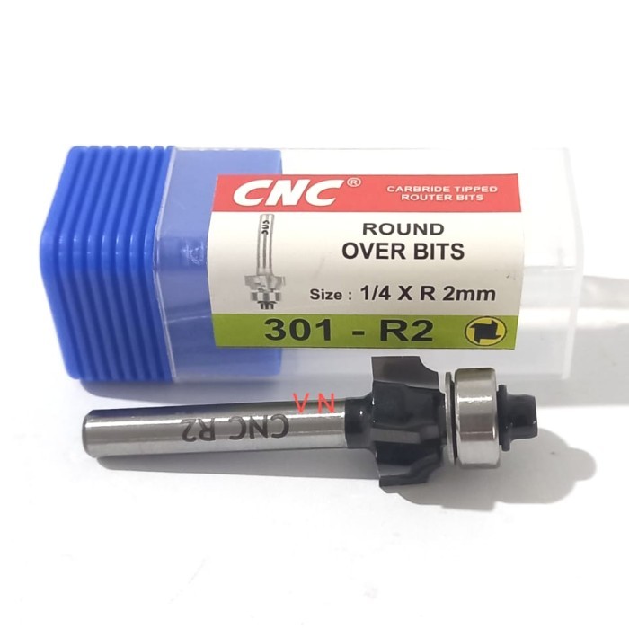 Jual Mata Router/Profil Edging R 2mm 4 Mata Pisau/Round Over Bit CNC ...