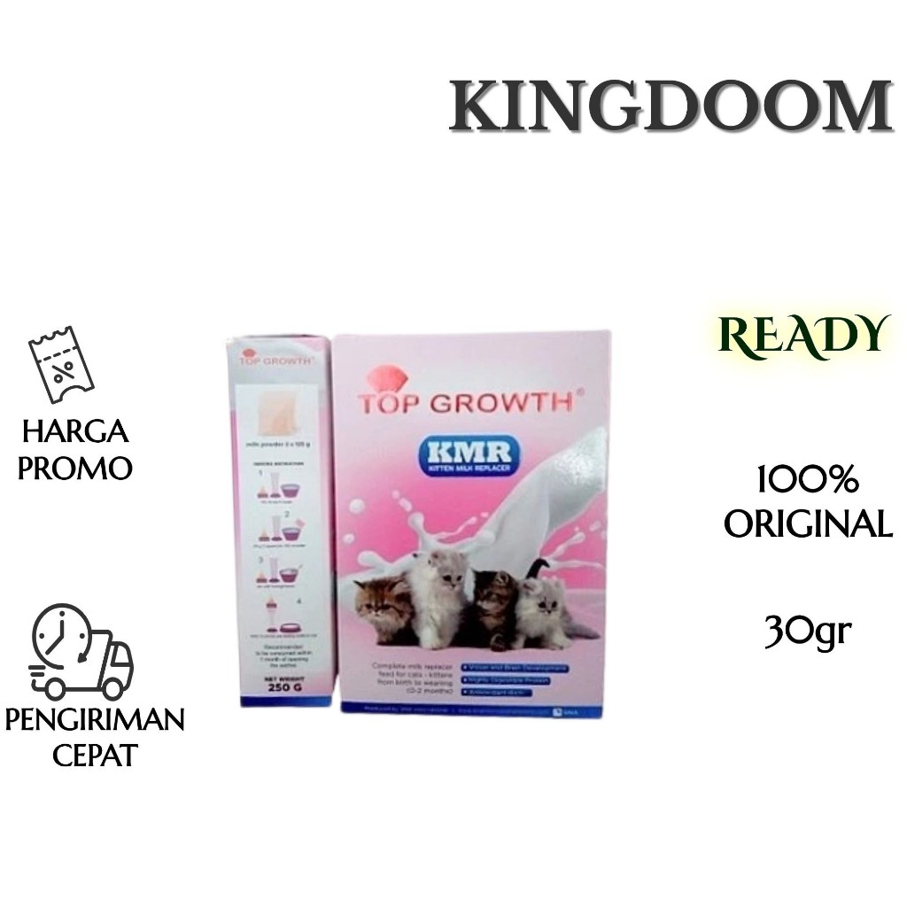 Jual Susu Top Growth Kitten Milk Replacer Sachet 30gr/Sachet. | Shopee ...