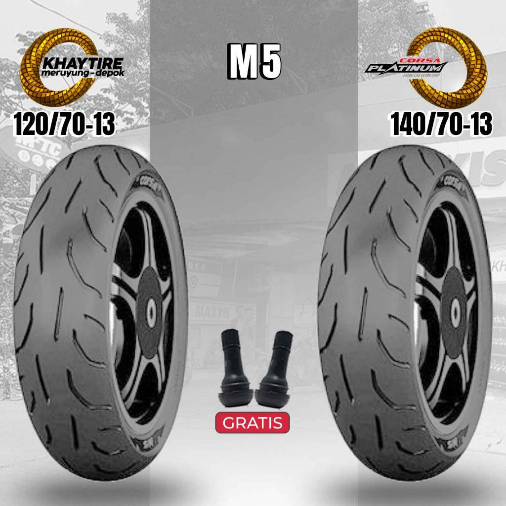 Jual Paket Ban Motor YAMAHA NMAX CORSA M5 PLATINUM 120/70-13 + 140/70 ...