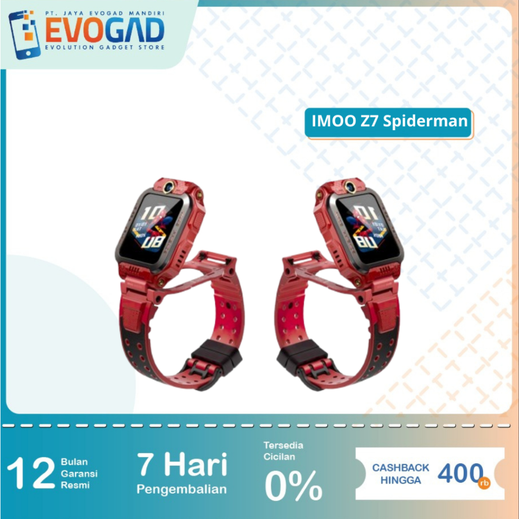 Jual IMOO Watch Phone Z7 SPIDERMAN Front & Rear Dual Camera With Flip ...