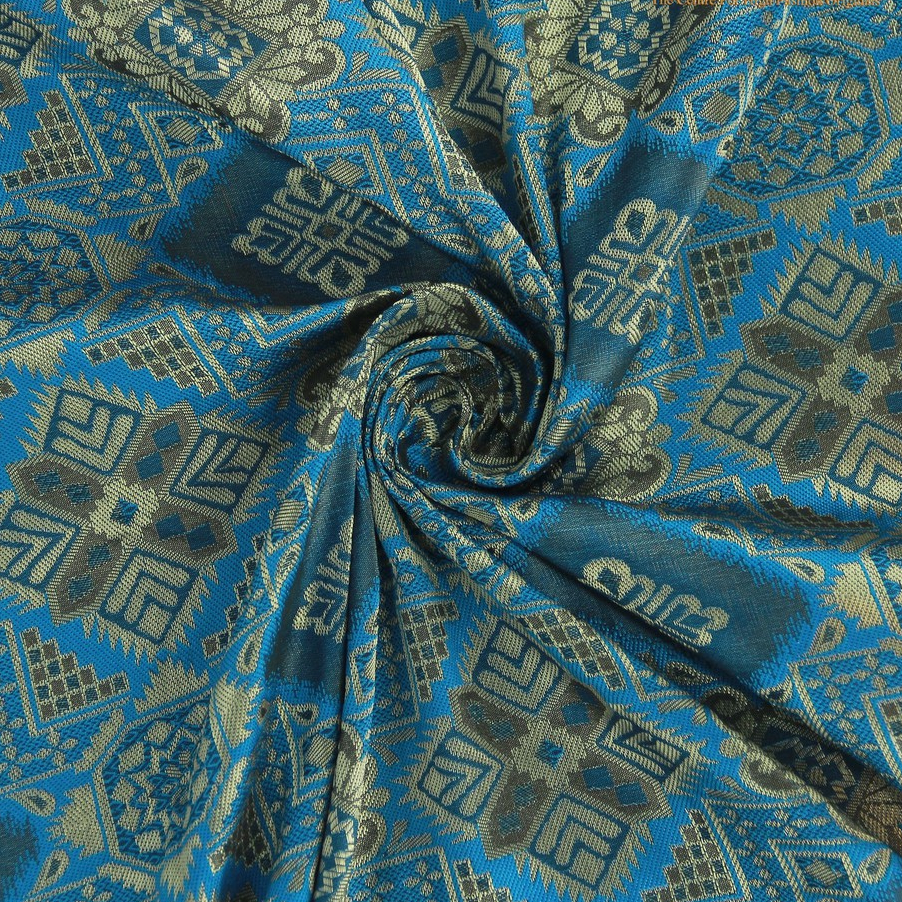 Jual Songket Motif Palembang Modern Warna Biru Muda (Pronto Moda ...