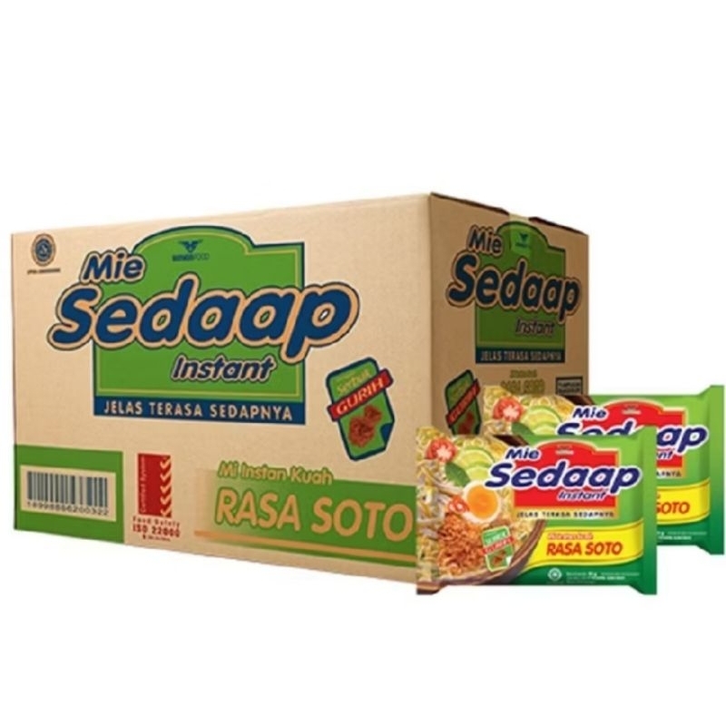 Jual Mie Sedap kuah rasa soto Mie Instant sedap rasa Soto 1 Dus ...
