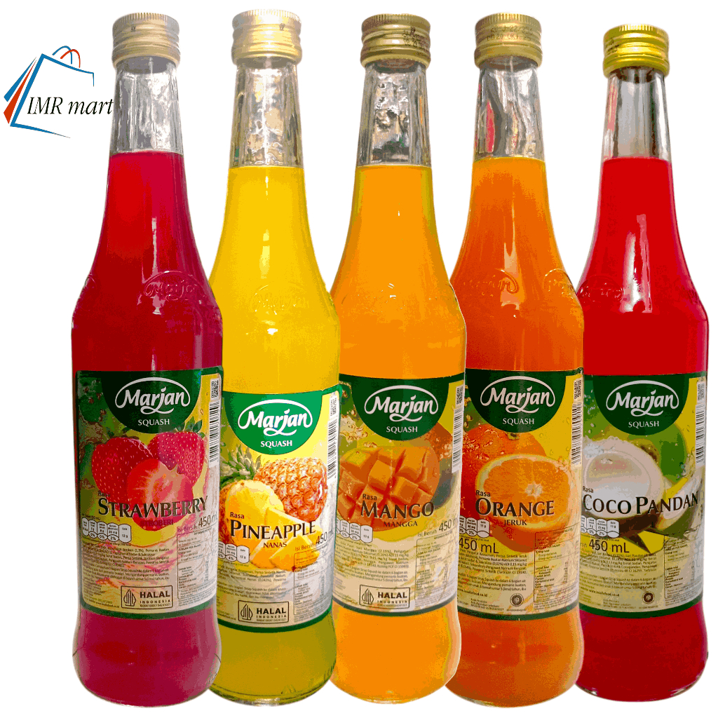 Jual Marjan Squash Syrup Rasa Mangga ,Coco Pandan ,Jeruk ,stobery ...