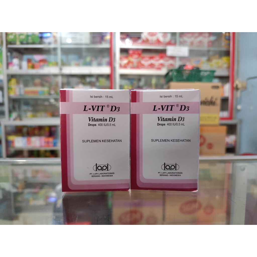 Jual L-VIT D3 DROP 400IU LVIT VITAMIN D3 DROP | Shopee Indonesia