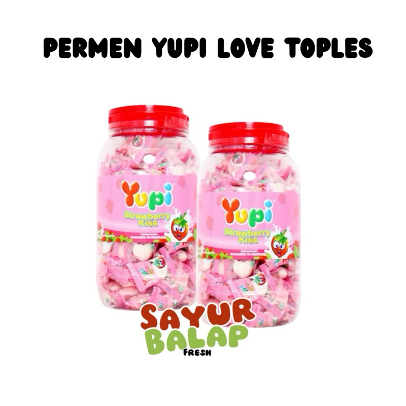 Jual Permen Yupi Love 1 Toples Yupi Love Jar Permen Yupi Love isi ...