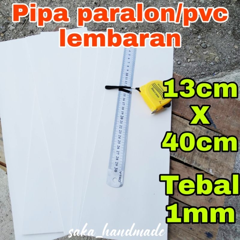 Jual PIPA PARALON/PVC LEMBARAN (13cm X 40cm) TEBAL 1mm | Shopee Indonesia