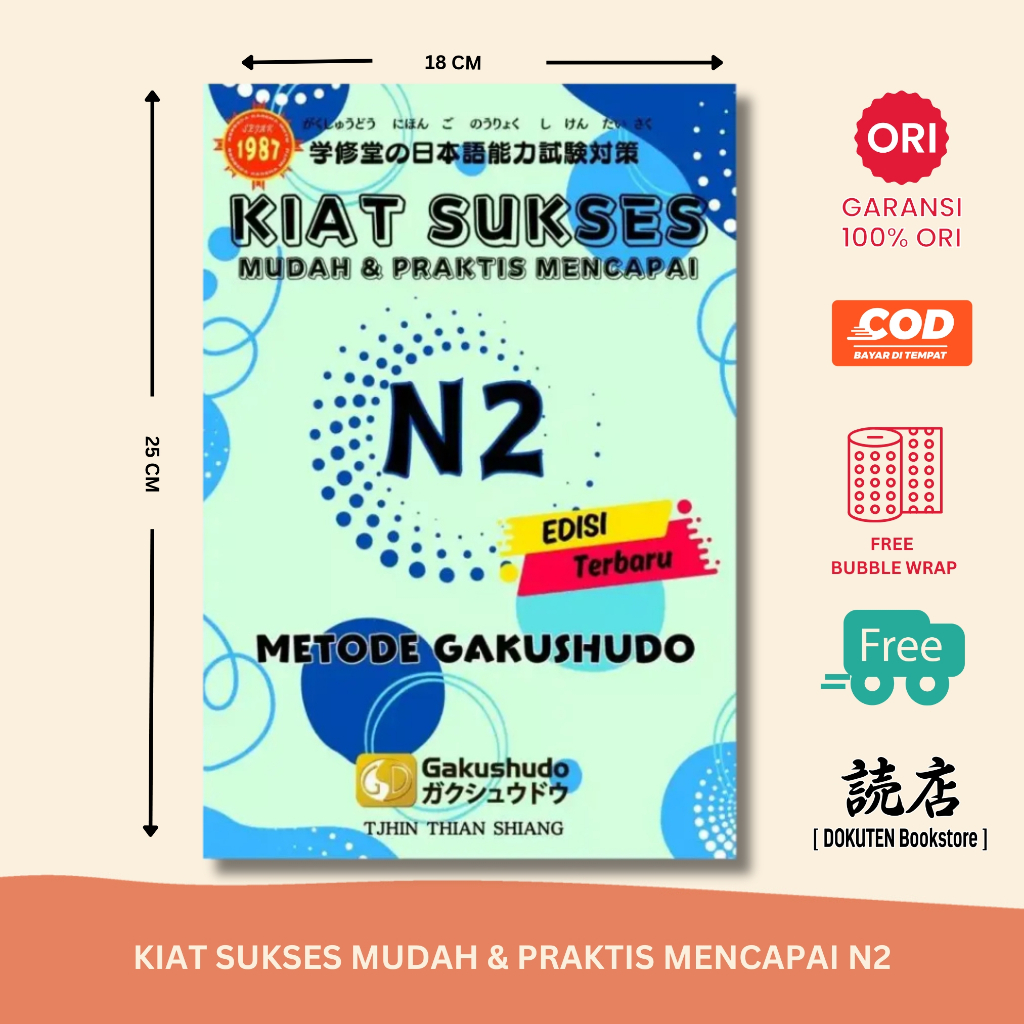Jual Buku JLPT Kiat Sukses Mudah & Praktis Mencapai N2 Gakushudo ...