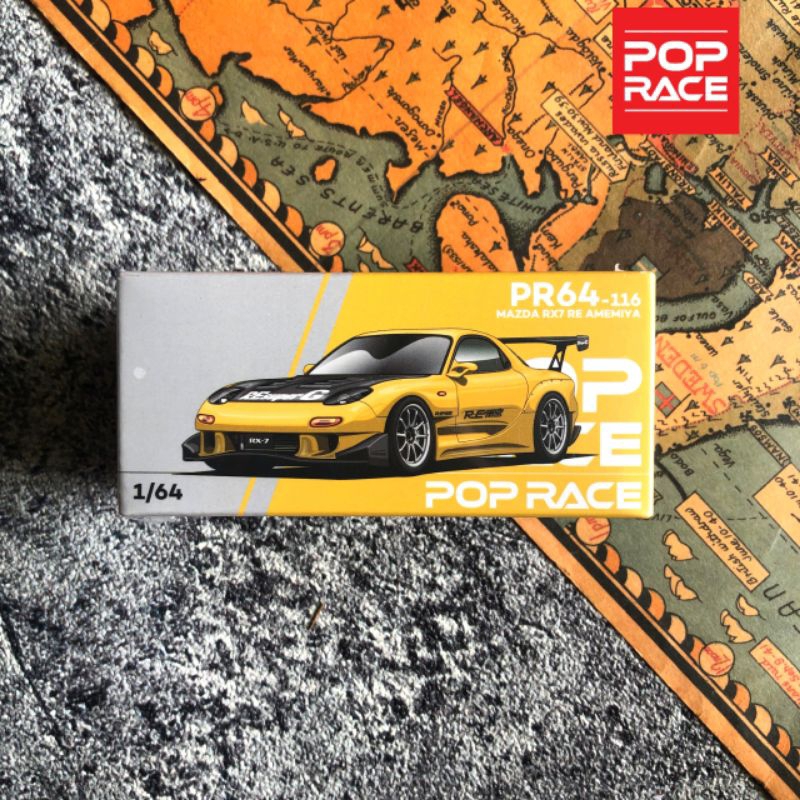 Jual [ PR64-0116 ] POP RACE Mazda RX-7 (FD) Re-Amemiya Widebody Yellow ...