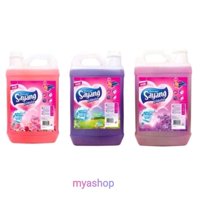 Jual Sayang Deterjen Detergent Detergen Sabun Cuci Pakaian Liquid Cair ...