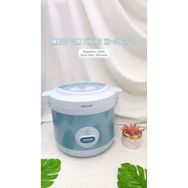 Jual Rice Cooker Philips HD-3003 Silver Ukuran 1,8 Liter / Magic Com ...