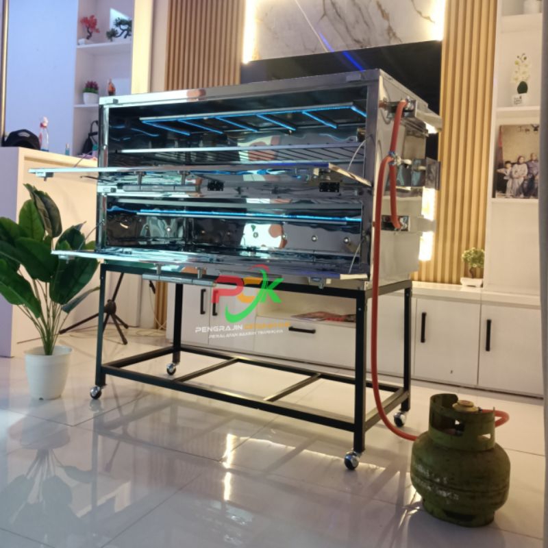 Jual oven gas ukuran 120x50x70 fulset siap pakai usah bahan stanlis ...