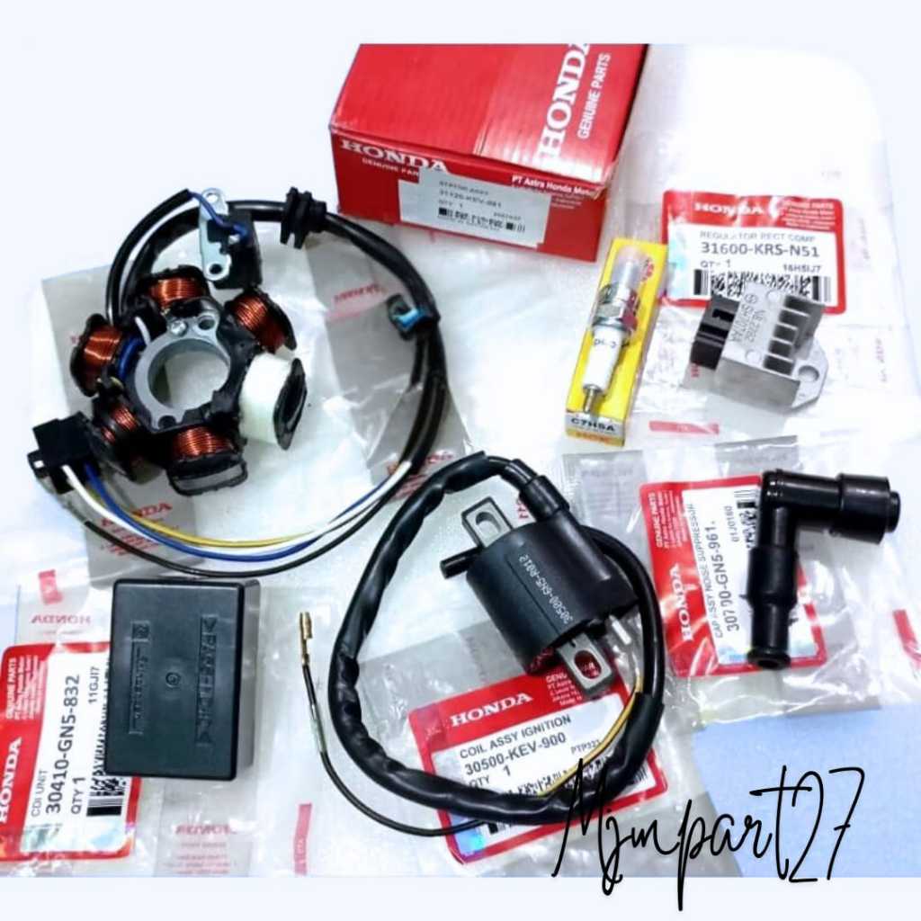 Jual Paket Pengapian Spull spul Assy set Honda Supra X Supra fit new ...
