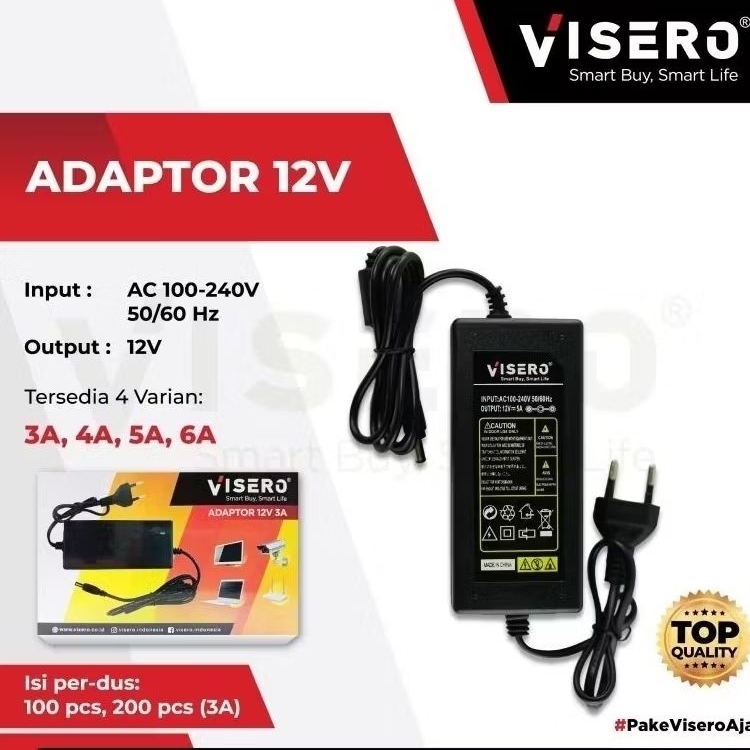 Jual Adaptor Visero 12V 5A | Shopee Indonesia