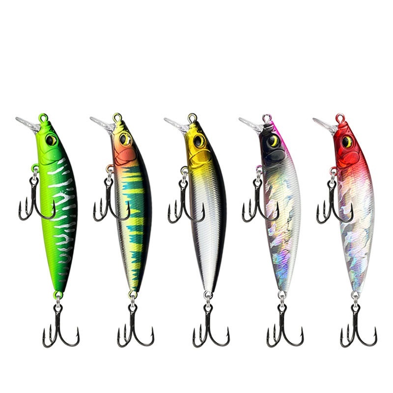 Jual Umpan Pancing Minnow 7,7 cm 8 gram lure mancing casting action ...