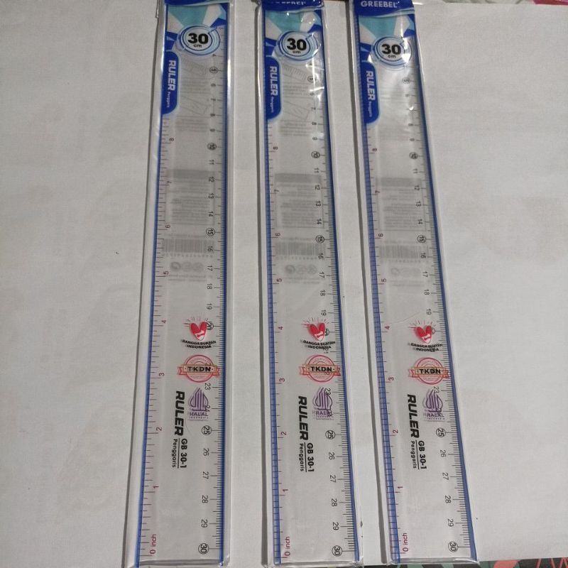 Jual Penggaris Panjang Tebal Greebel 30cm | Shopee Indonesia