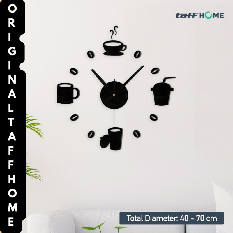 Jual jam dinding DIY Giant wall /jam dinding estetik/jam dinding unik ...