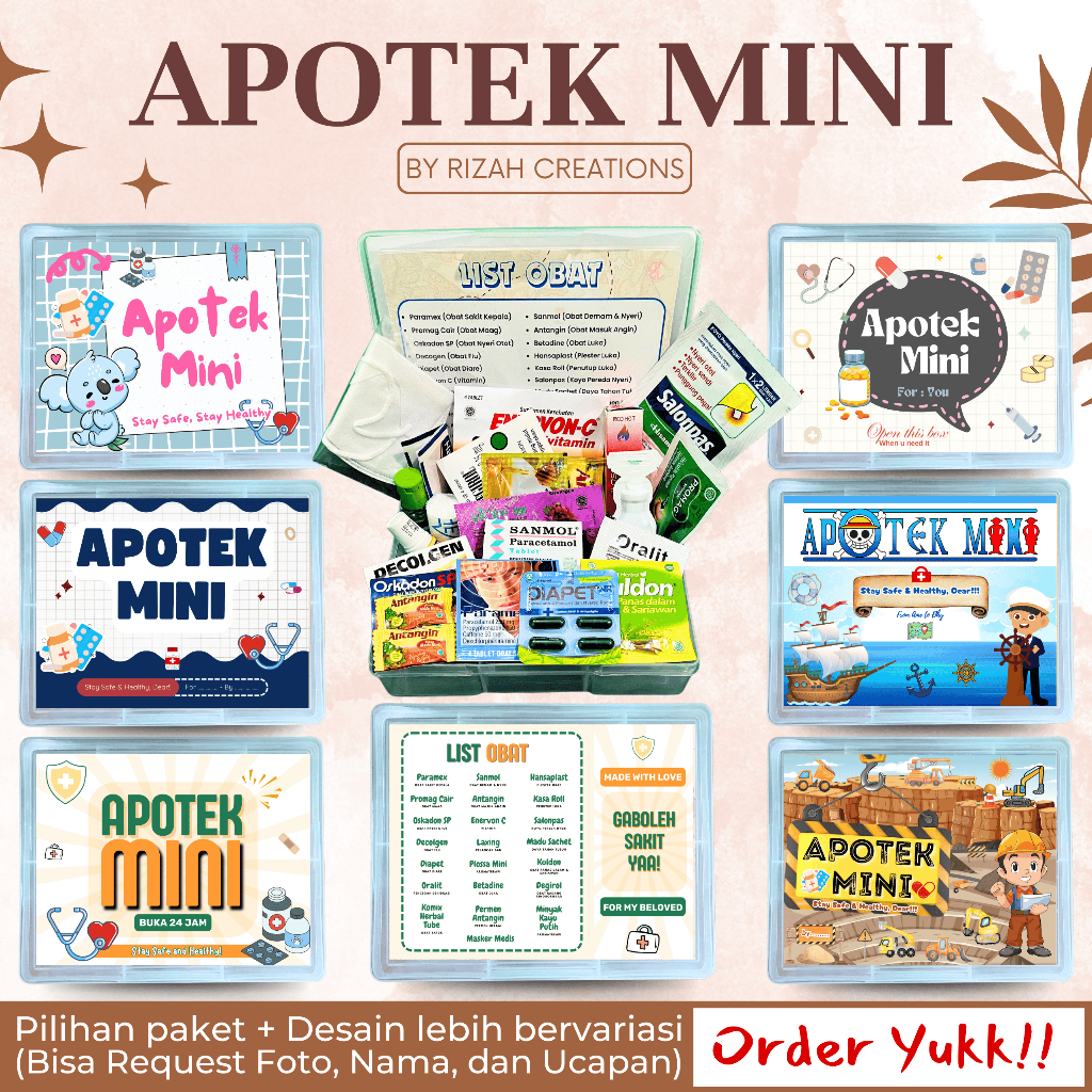 Jual APOTEK MINI |GIFT BOX | Emergency Box | Hampers | Kado Untuk Pacar ...