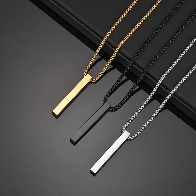 Jual KALUNG TITANIUM PRIA MODEL ROLO LIONTIN BALOK ANTI KARAT / KALUNG ...