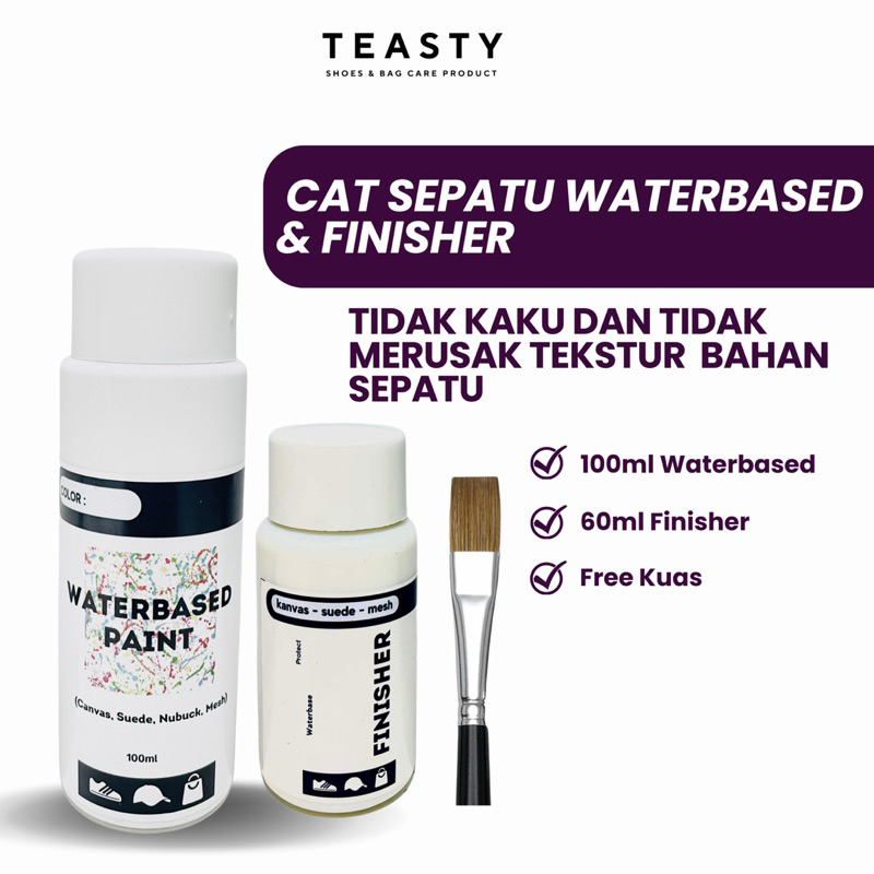 Jual Paket Cat Sepatu Kanvas Permanen Waterbased Repaint Suede Nubuck ...