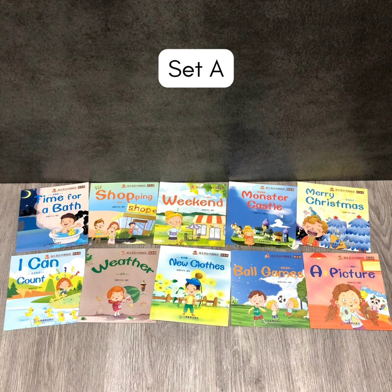 Jual Buku cerita anak 1 set isi isi 10/Buku cerita bahasa inggris ...