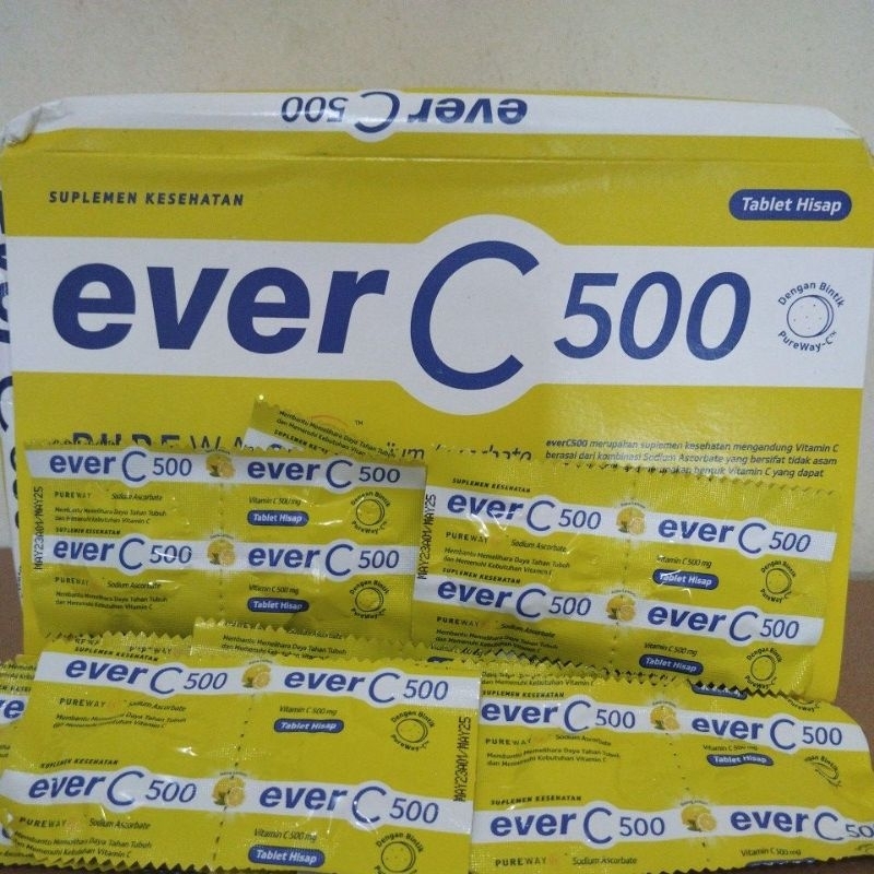 Jual Ever C 500 Tablet Hisap Strip Mei 2025 | Shopee Indonesia