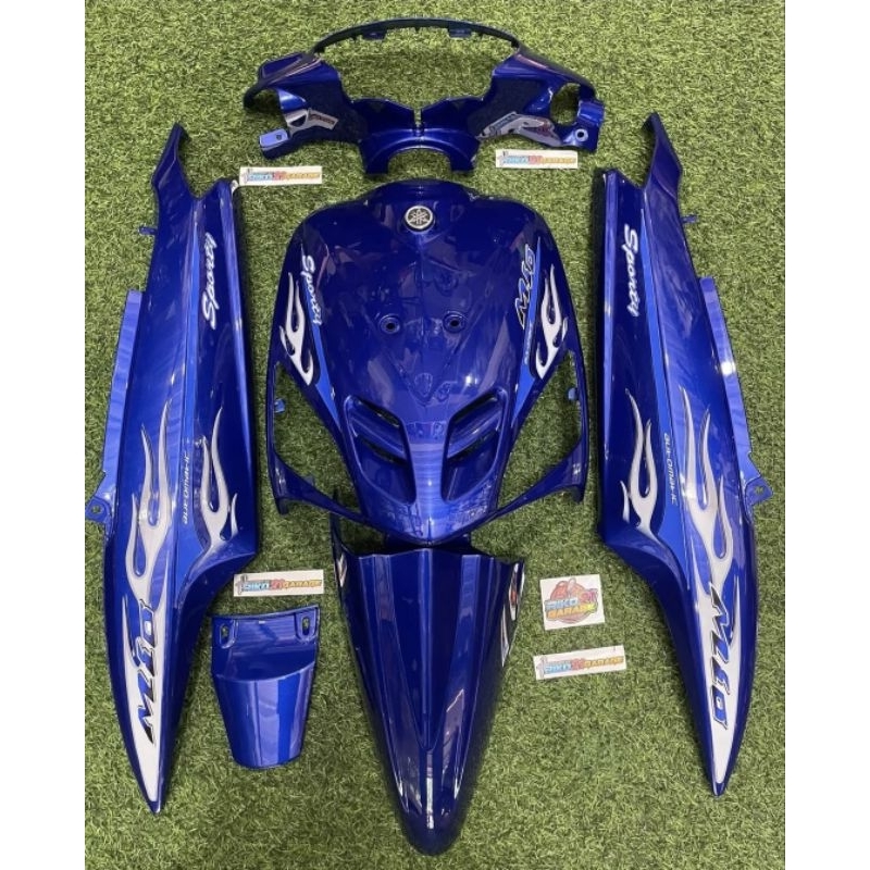 Jual cover body halus full set mio sporty biru navy yamaha mio sporty ...