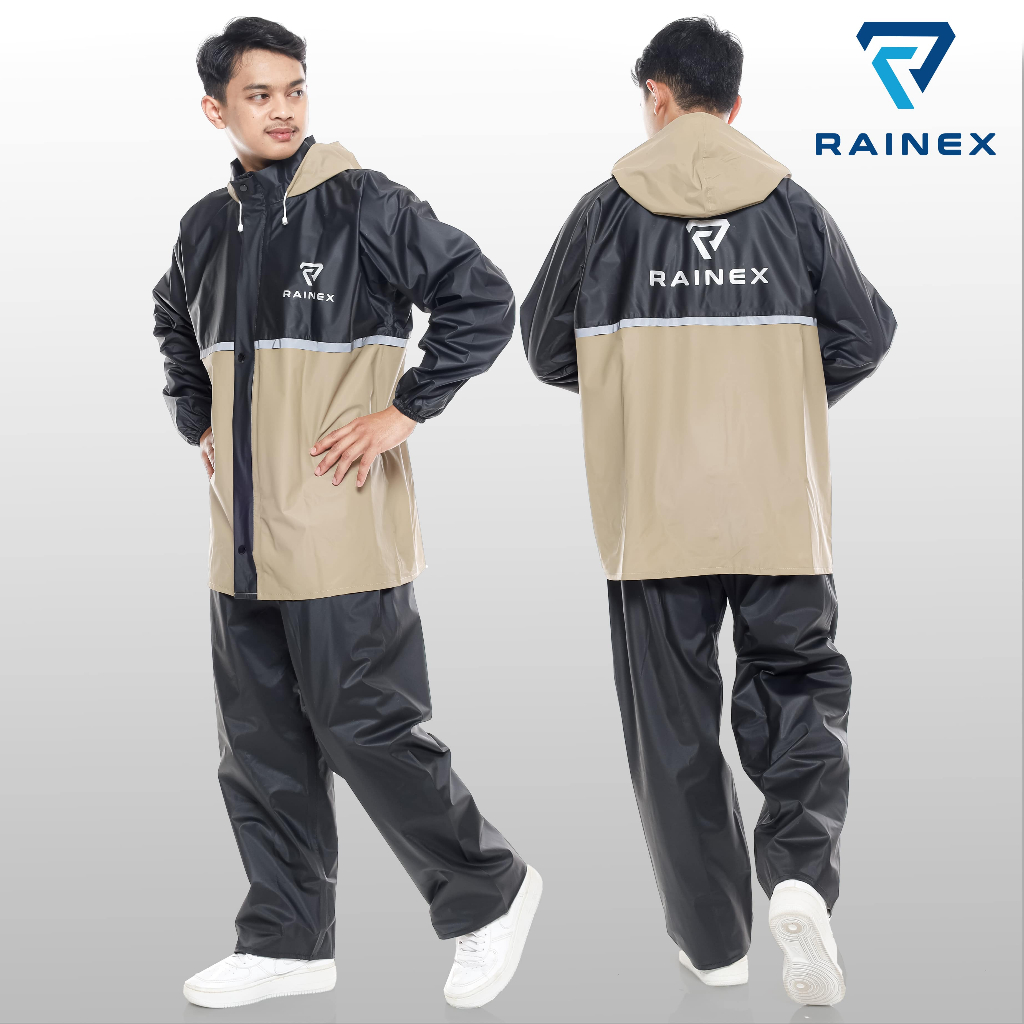 Jual JAS HUJAN/MANTEL Pria & Wanita Set Hoodie Premium Quality By RAINEX Raincoat, Sealpress ...