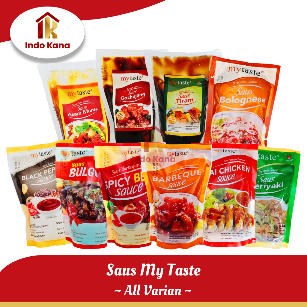 Jual MY TASTE Saus BBQ/Spicy BBQ/Teriyaki/Black Pepper/Bolognese/Thai ...