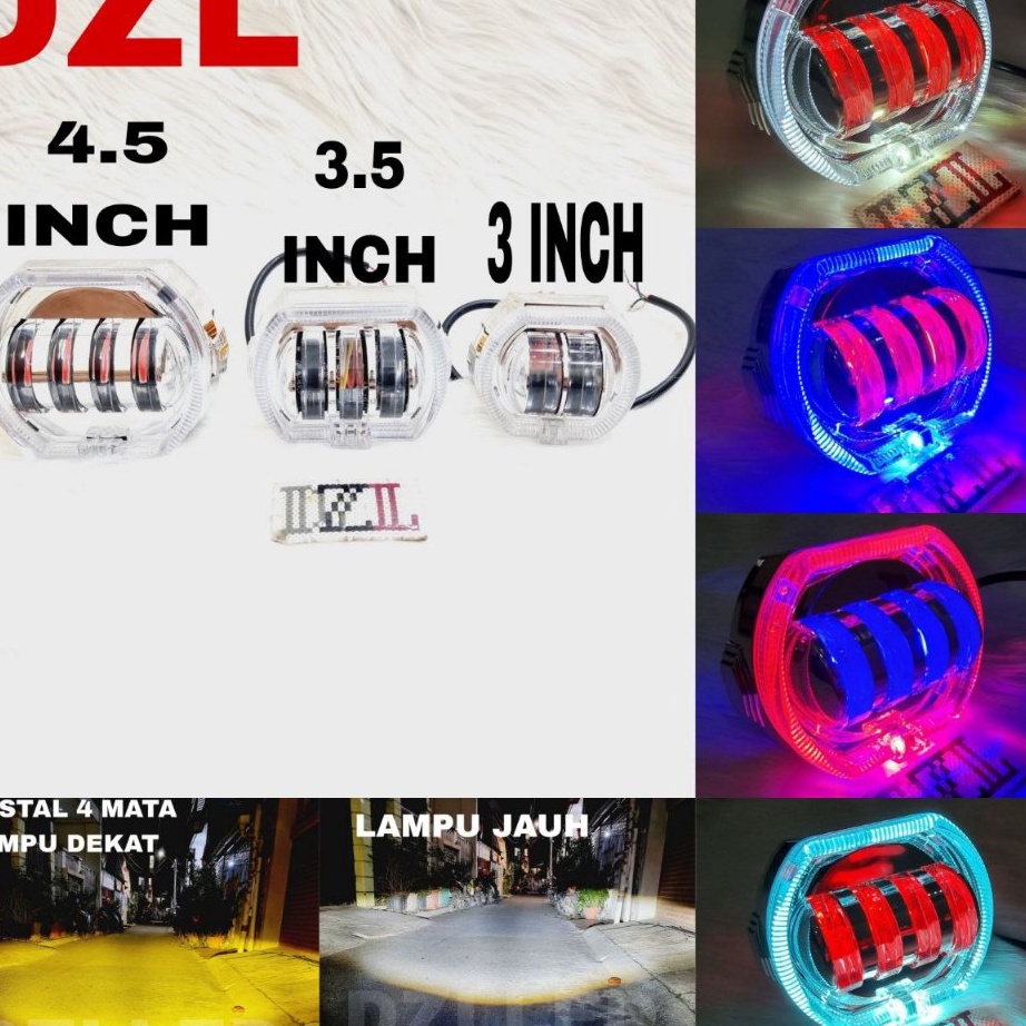 Jual Model Baru Mt star MYTH V12 DM4 lampu utama led projie 45 INCH DAN 3 INCH crystal 4 mata 8d ...